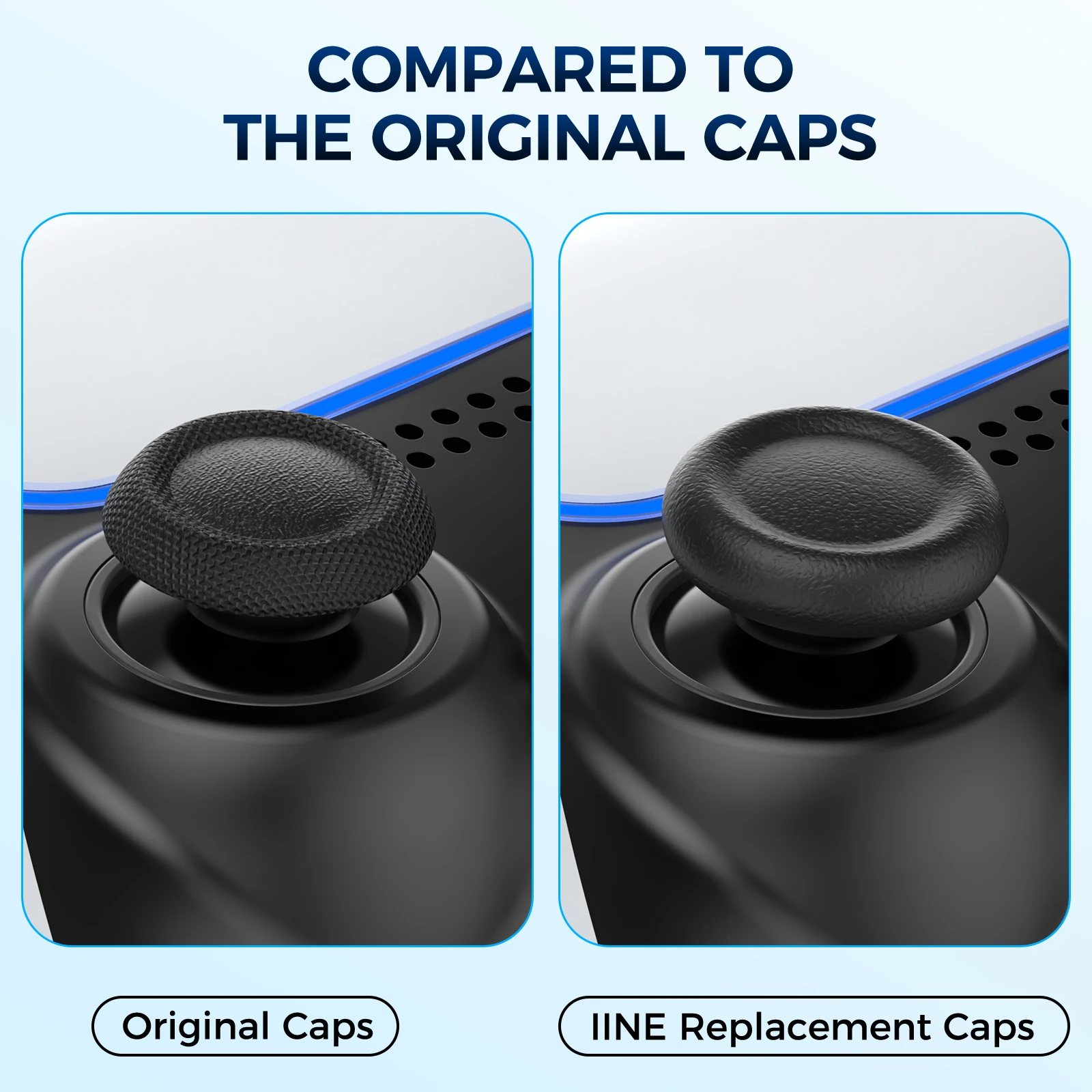 IINE 良值 PS5 Joystick Replacement Caps Analog Thumb Grip Replace Cover ...
