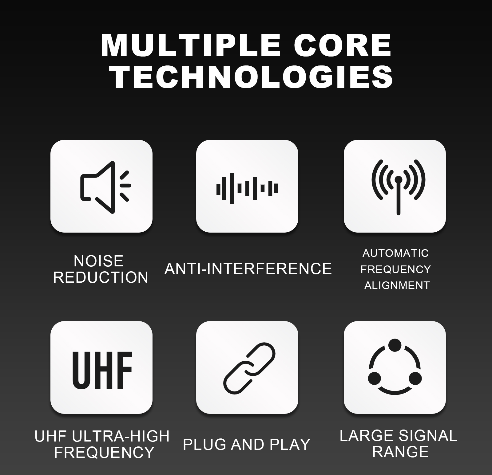 UHF wireless handheld microphone system,200 frequencies, long distance, automatic scanning ...
