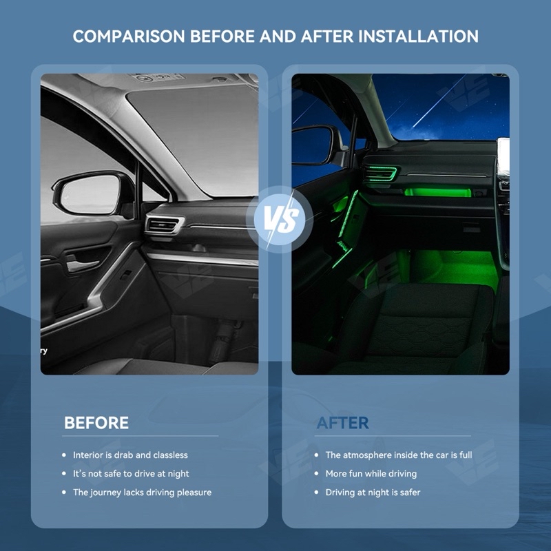 VE Toyota innova zenix 2024-2025 car original equipments atmosphere RGB ...