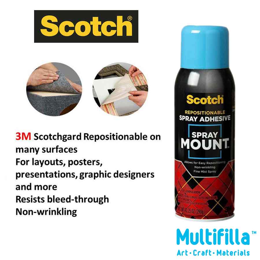 6065 Scotch 3M Spray Mount Artist’s Adhesive 290g - Repositionable ...