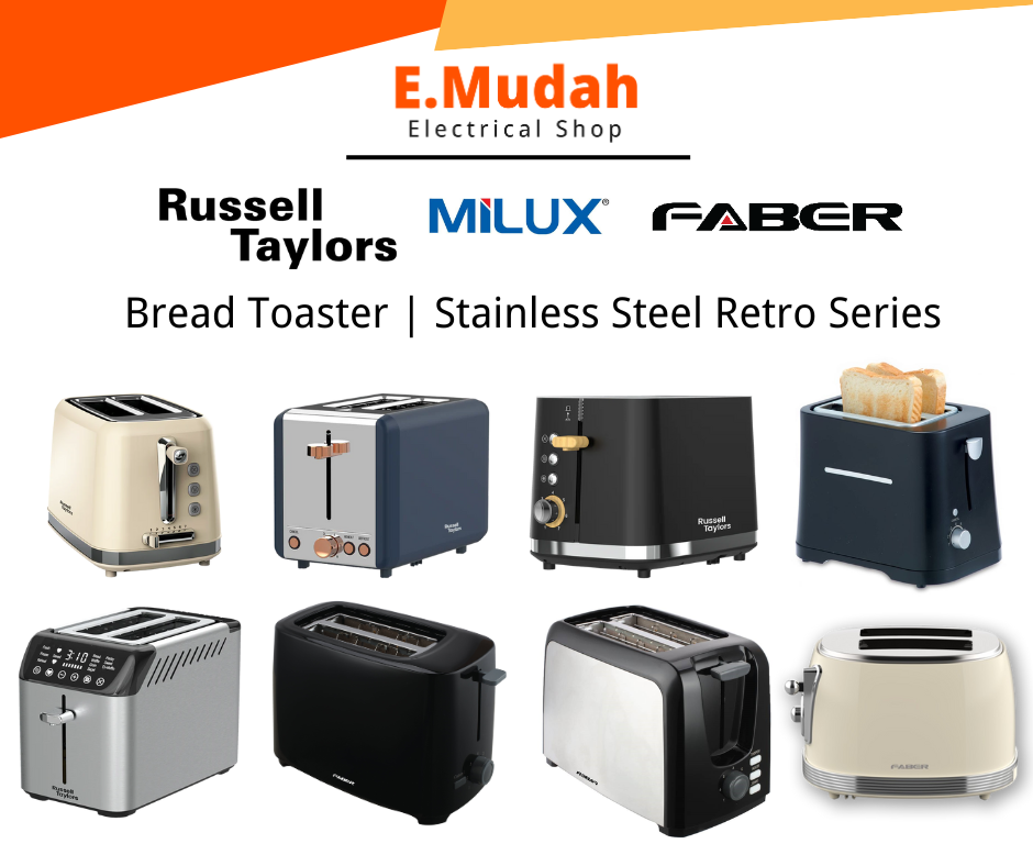 Russell Taylors Milux Faber Bread Toaster | Stainless Steel Retro ...