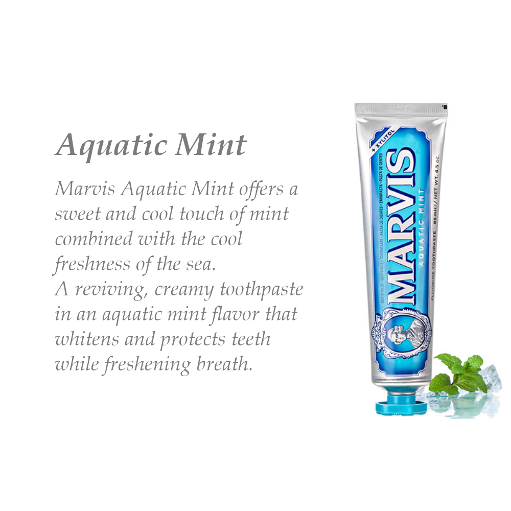 Marvis Toothpaste 85ml/75ml/25ml Fluoride Brightening Freshens Breath ...