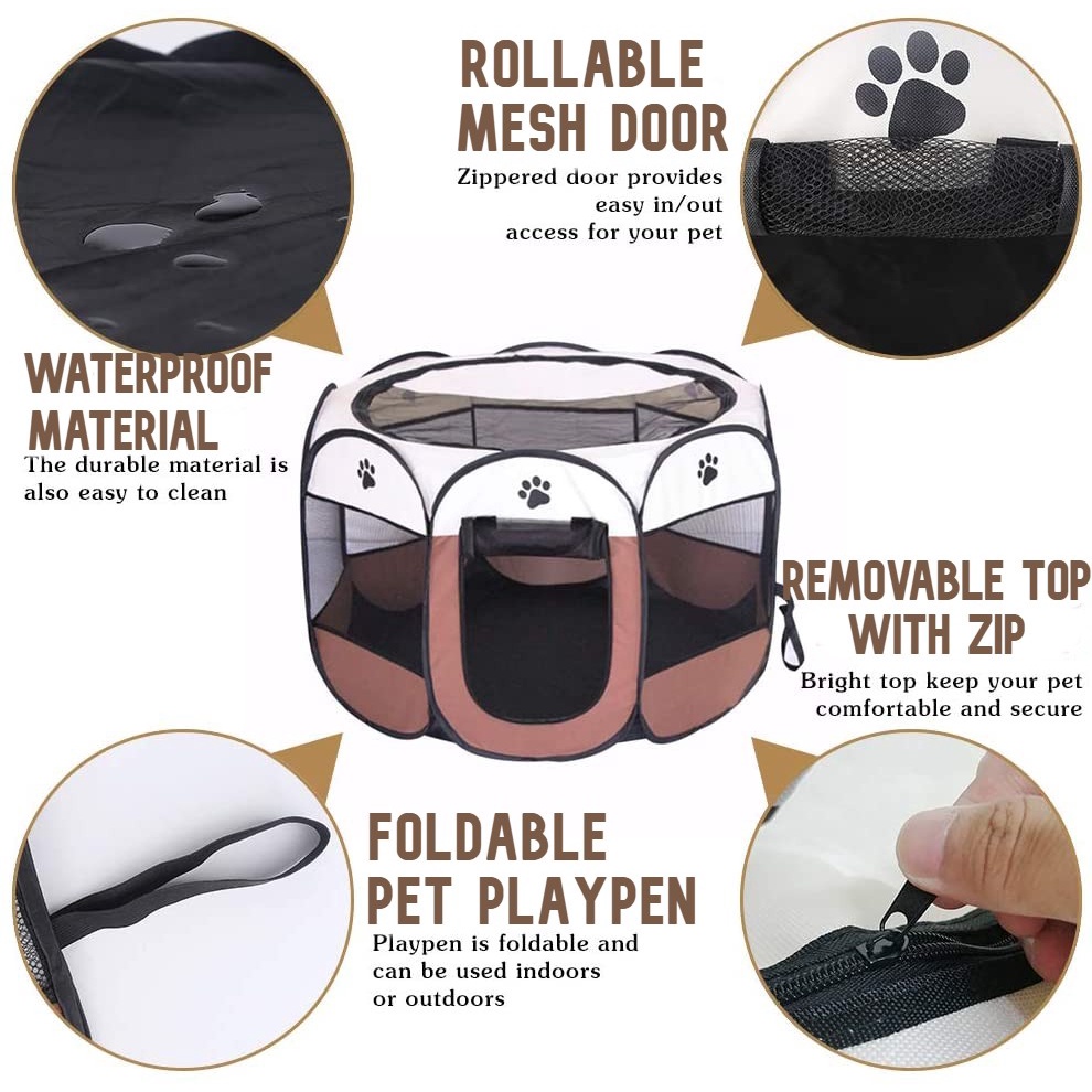 Portable Outdoor Cattery Fences Pet Tent Houses For Foldable Indoor Cat ...