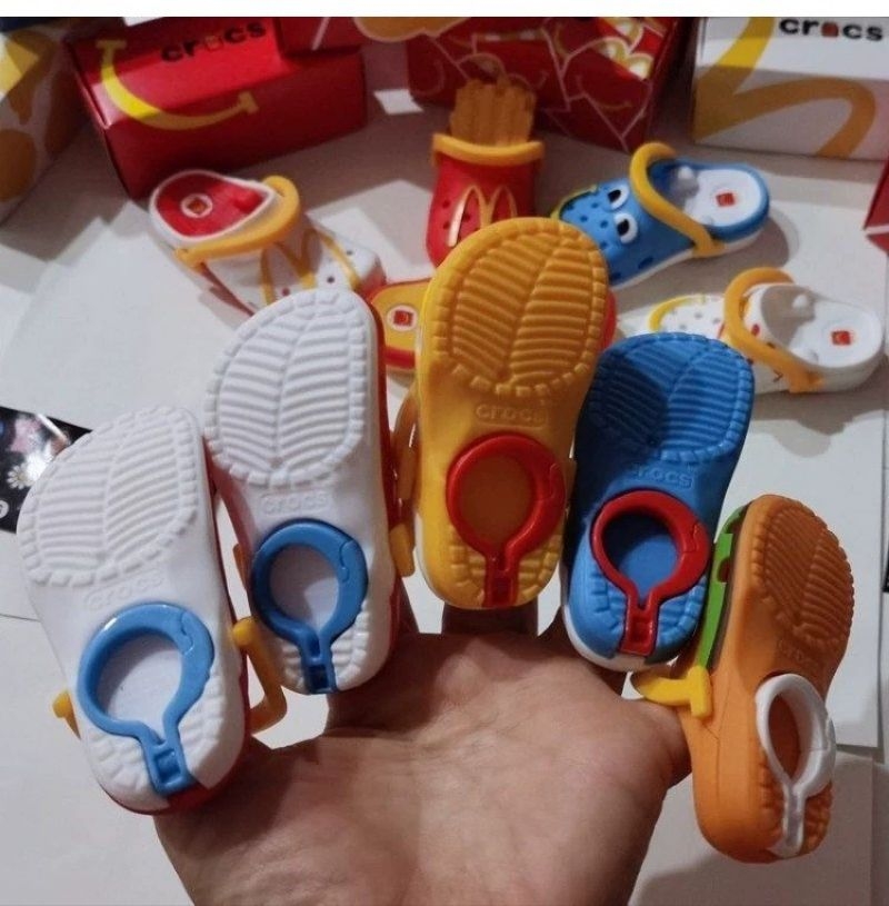 2025 Mcdonalds Crocs Keychain Happy Meal Mcdo Crocs With Box Sticker ...