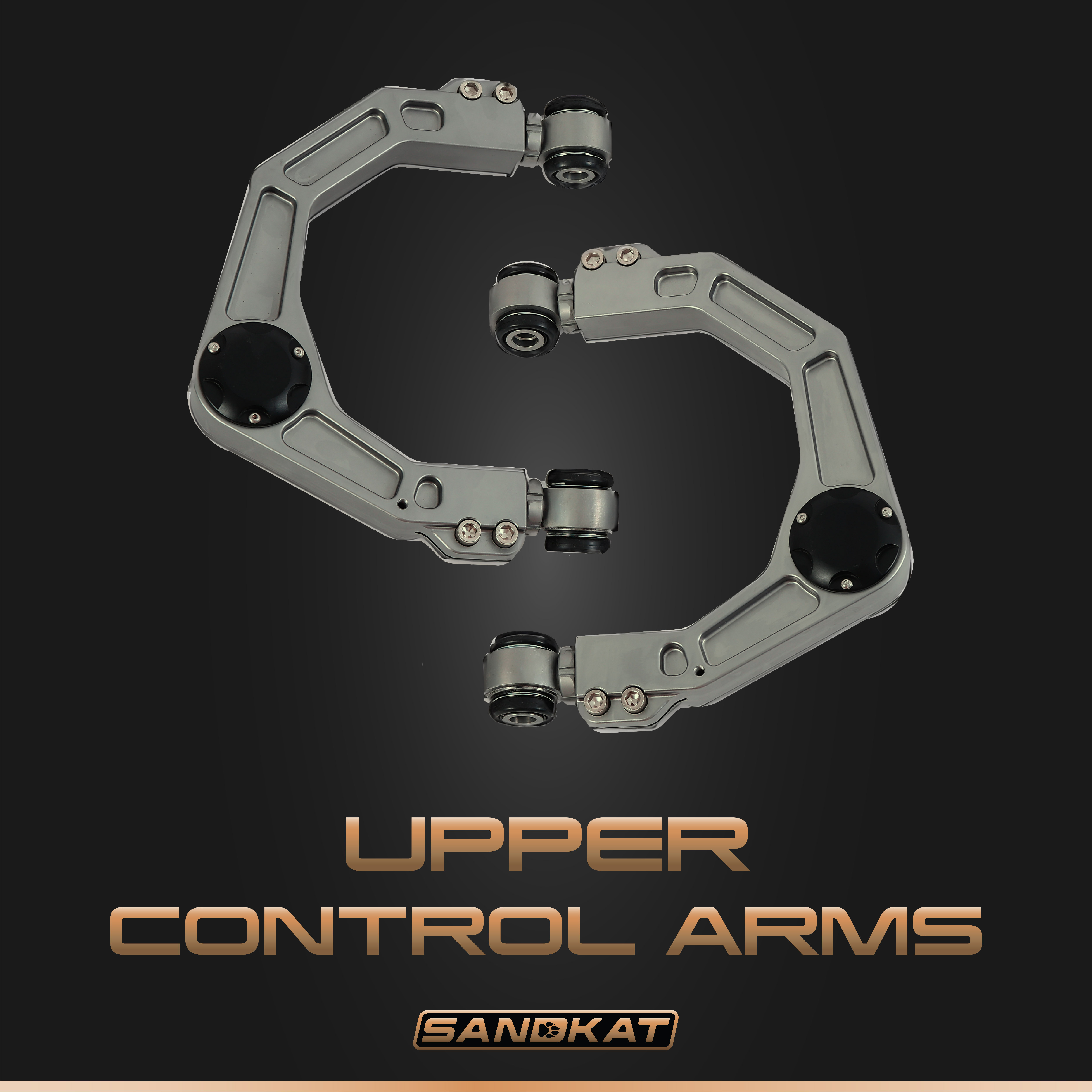 SANDKAT Ford Ranger T8 Upper Control Arms Adjustable Aluminum Alloy ...