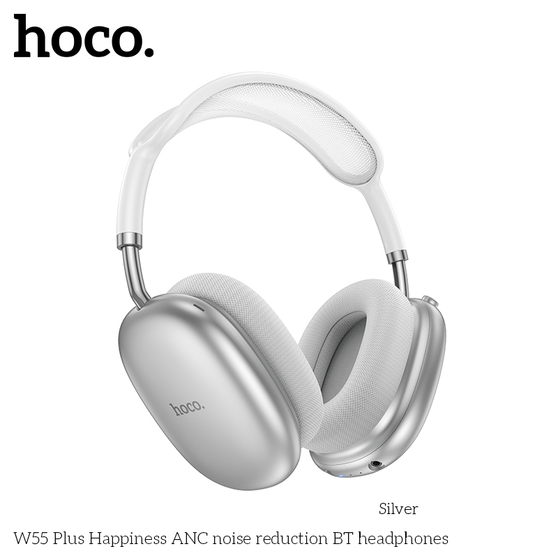 HOCO W55 Plus Wireless Headphones ANC Noise Reduction Bluetooth ...