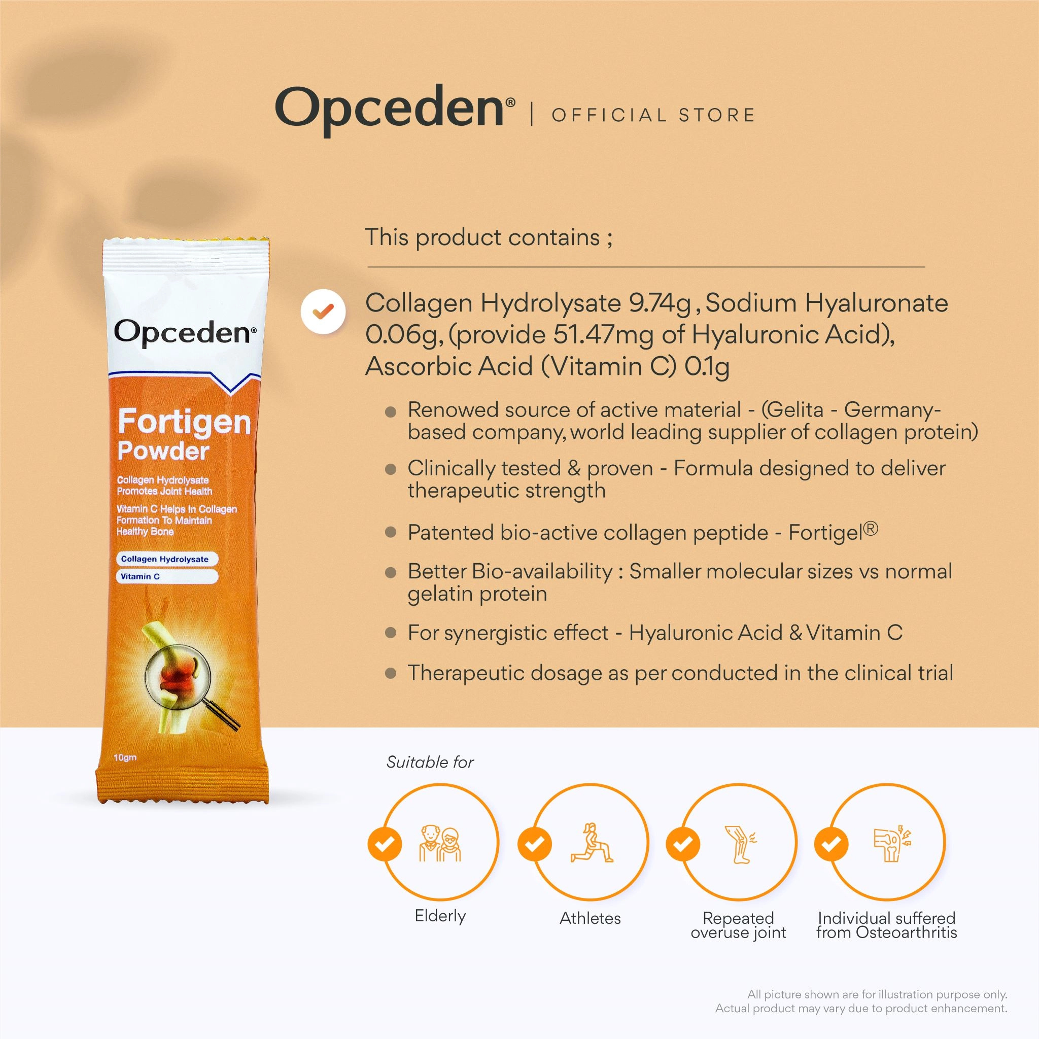 Opceden Fortigen 2 Boxes 30 sachets x 10gm (EXP 04/2027) | Shopee Malaysia