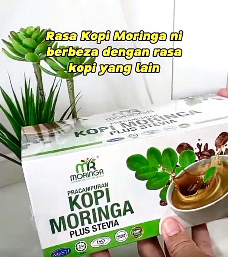 MR KOPI MORINGGA PLUS STEVIA.20 SACHET 1 KOTAK HALAL GMP EXPIRE Oct 27 ...