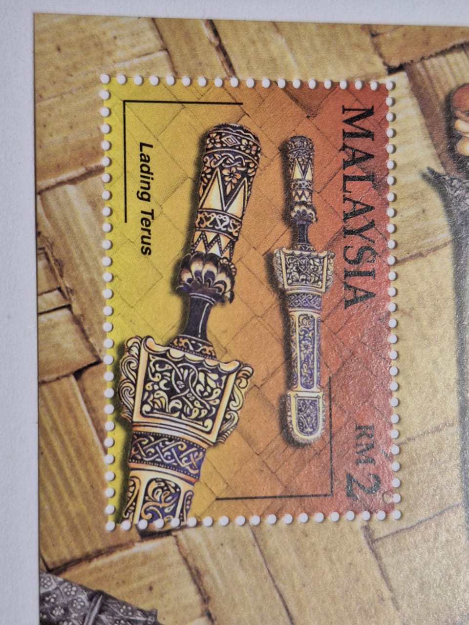 Malaysia 1995 Traditional Malay Weapons Series II MS MNH Toned ...