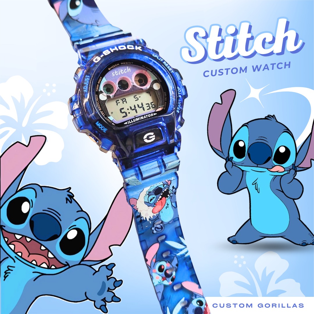 Stitch Custom Watch DW-6900 Custom Design G-Shock Watch Original ...