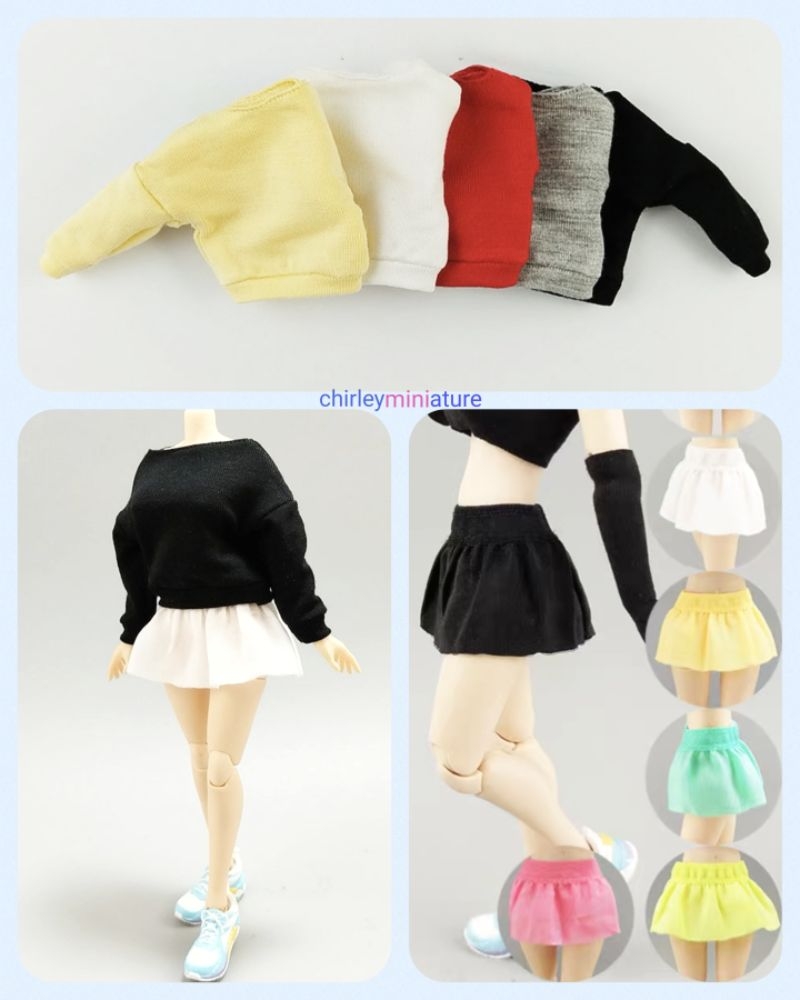 Action figure 1/12 Female action figure skirt / Crazy figure / Snail ...