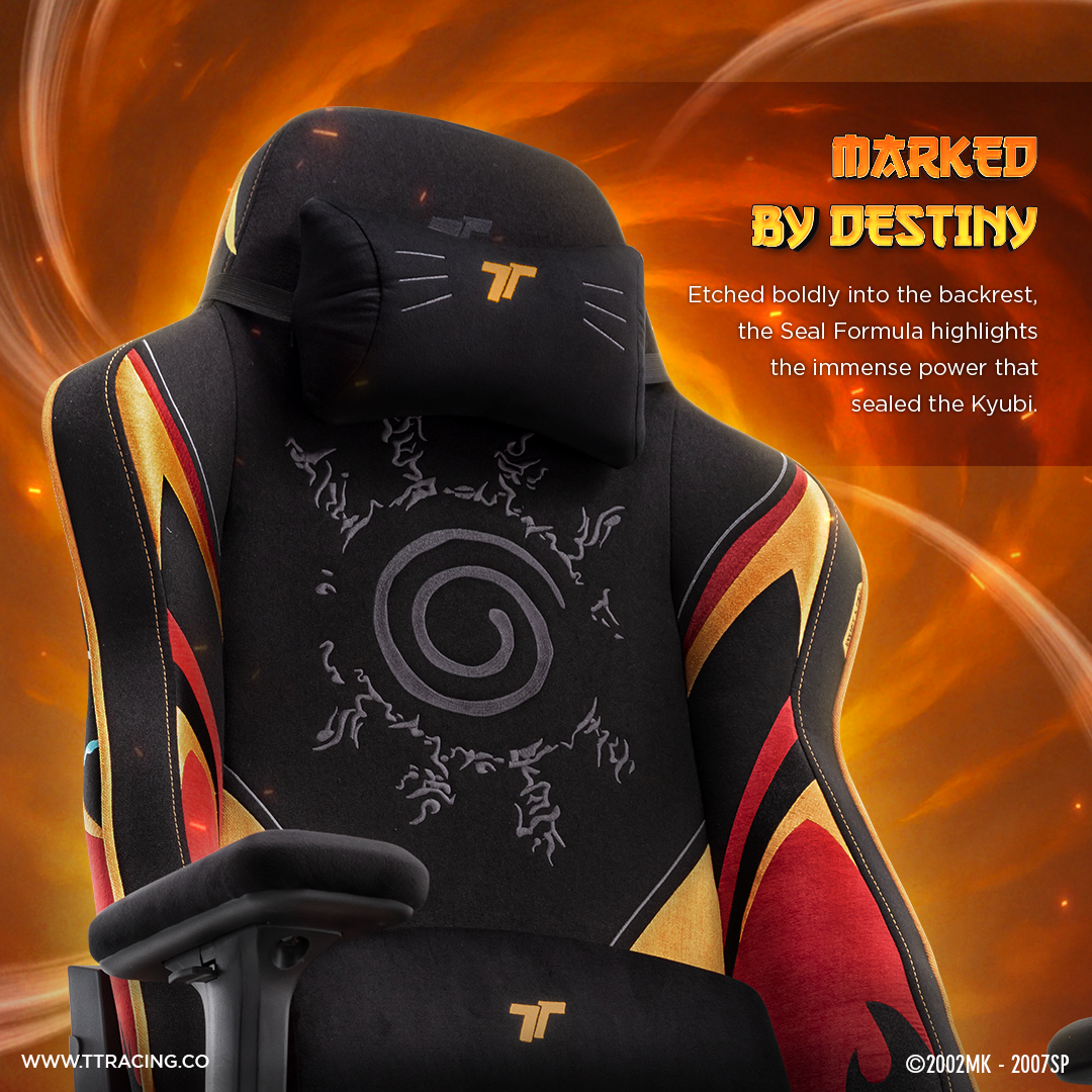 TTRacing Swift X Pro Naruto Edition Air Threads Fabric Gaming Chair ...