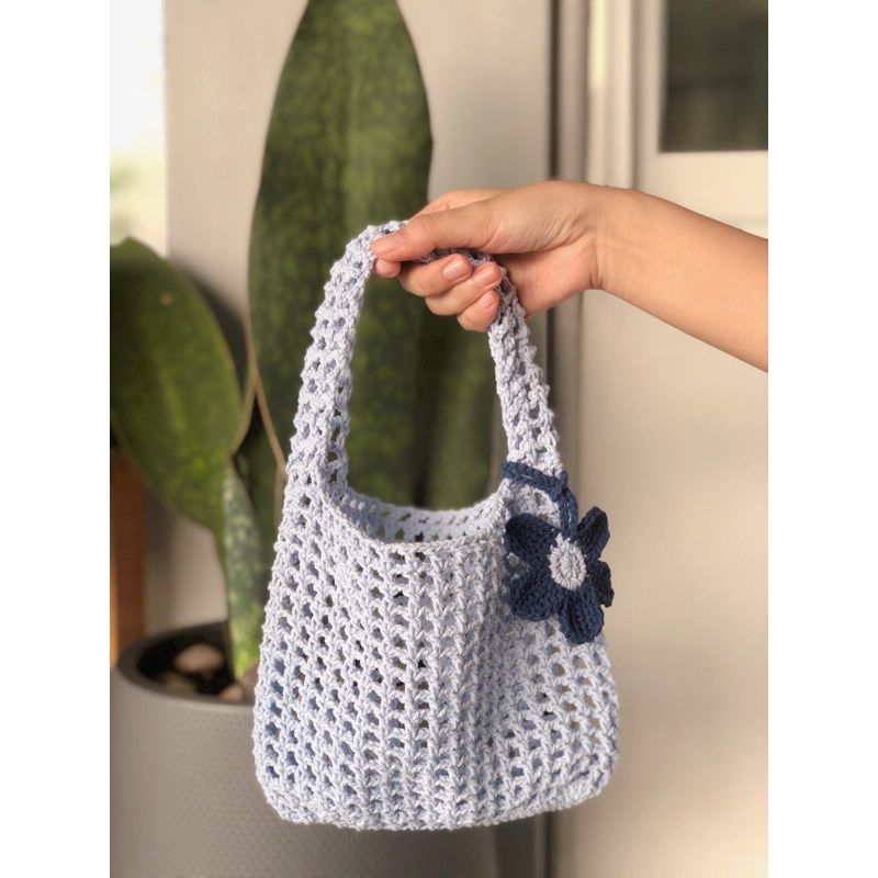 Mini Net Bag Crochet Handmade | Shopee Malaysia