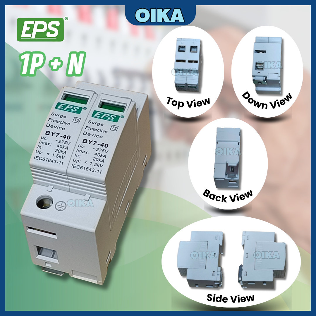 [SIRIM CERTIFIED] EPS BY7-40 Series Voltage Surge Suppressor | 1P+N ...