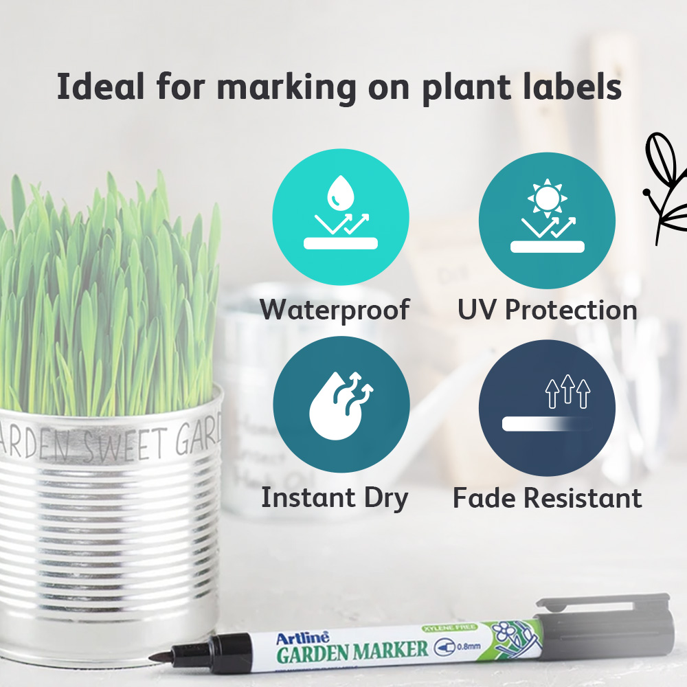 Artline Garden Marker Fade Proof UV resistant Marker for Outdoor use ...