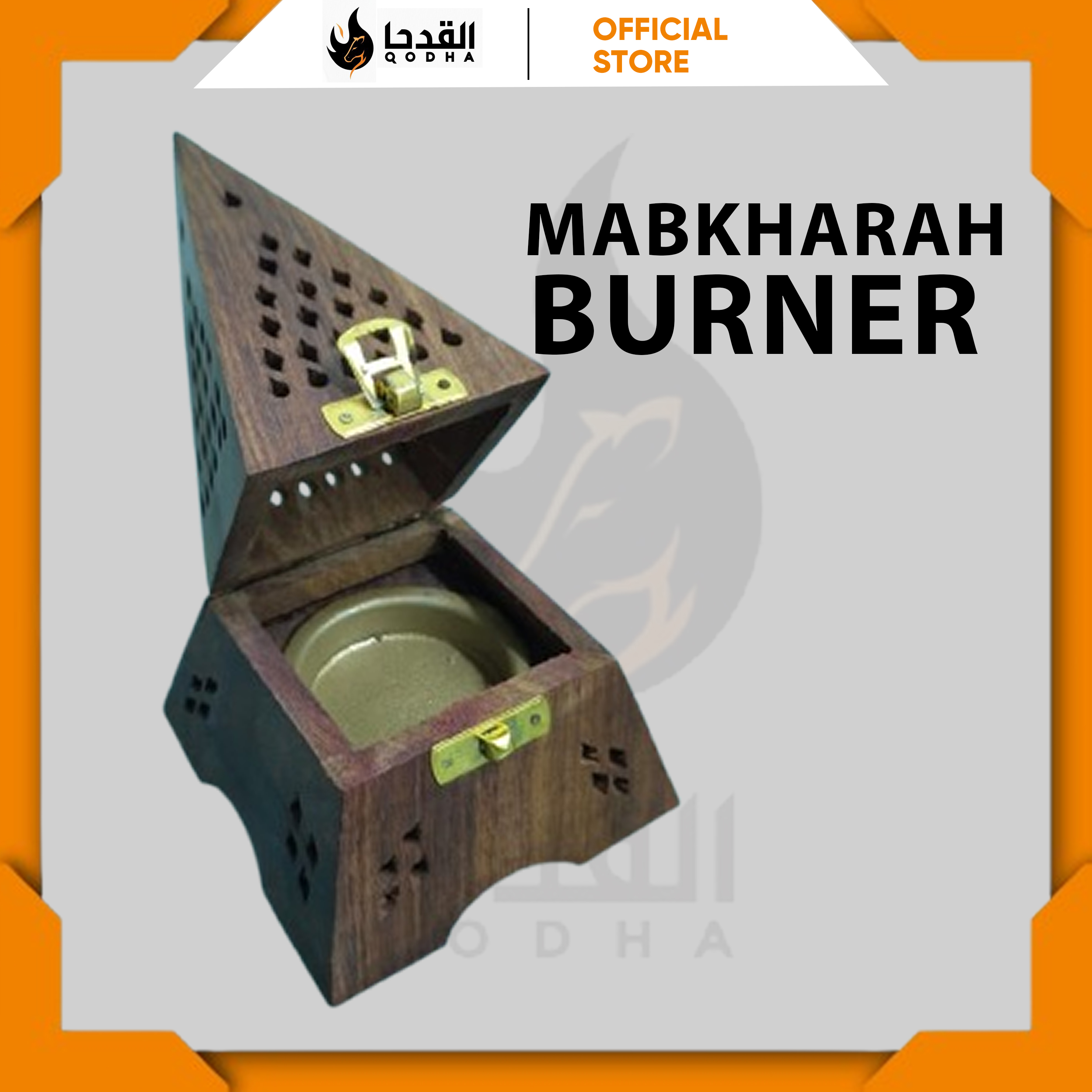 Qodha Mabkharah Bukhur Burner Mabkharah Kayu | Shopee Malaysia