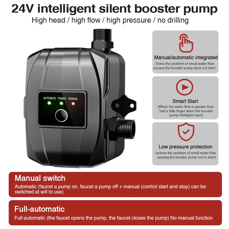 250w Water Booster Pump Auto Switch Water Heater Pump Pressure Pump ...