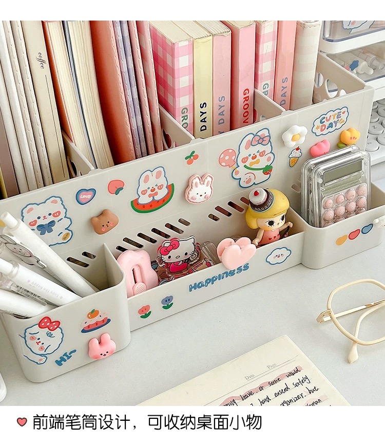 Desktop storage box Student office file basket Multi layer bookshelf ...