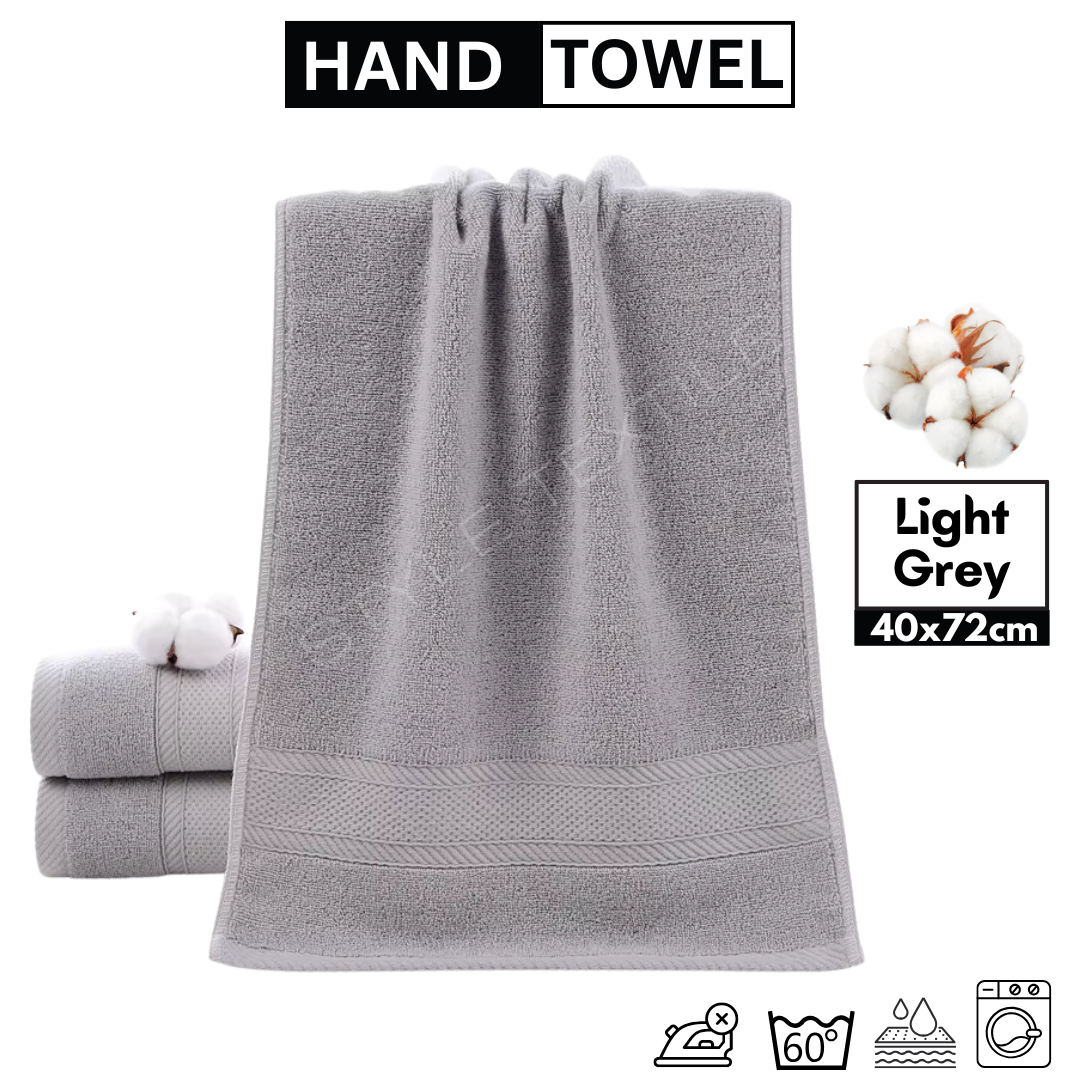 EURO Tuala Muka 100% Kapas 40*72cm Tuala Gred Hotel Tuala Tangan Kapas ...