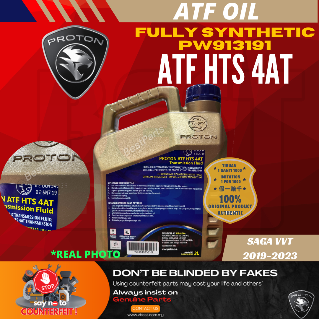Proton New Saga VVT 2019-2023 MC1 MC2 PW913191 ATF Oil Fluid Minyak ...