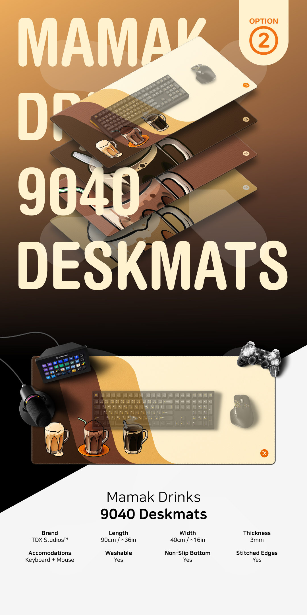 [9040 DESKMATS] Mamak Drinks OP2 | 90cm x 40cm In-House Deskmat Designs ...