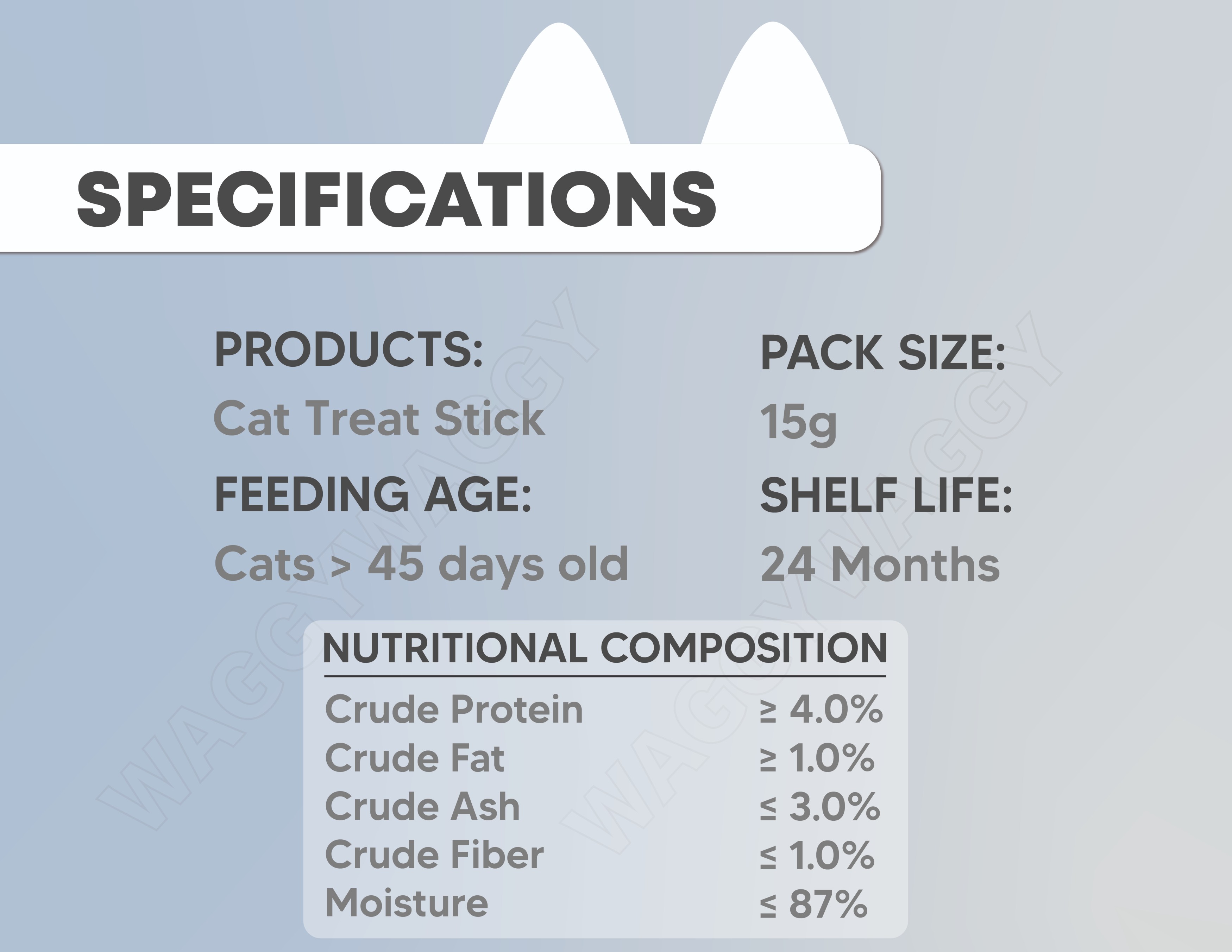 WaggyWaggy Creamy Cat Treat LIEBAO High Vitamin Snacks Stick Food ...