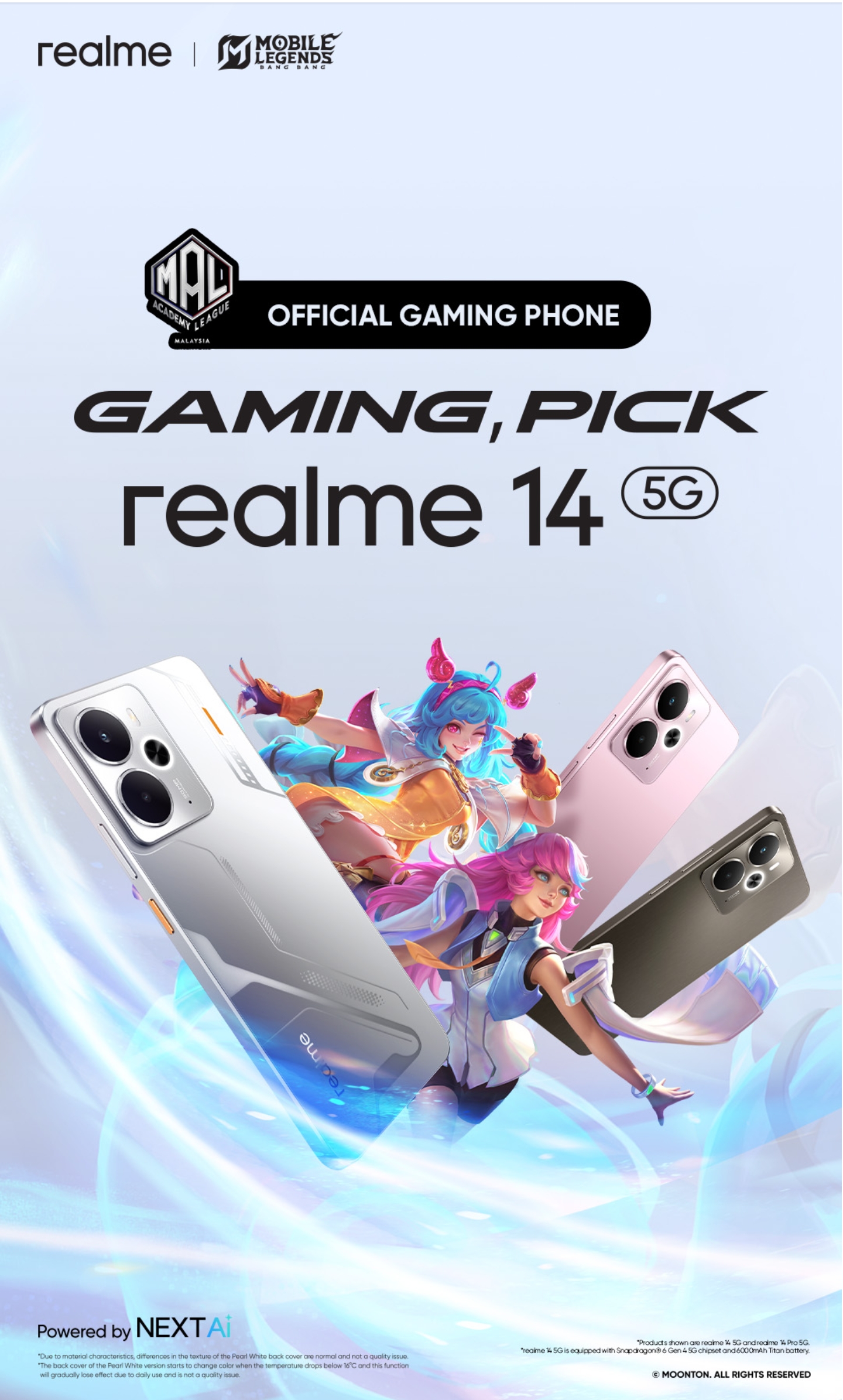 Realme 14 5G (8+256GB) | Snapdragon6 Gen4 5G Chipset | 6K Bionic Cooling System | IP69 Dust ...