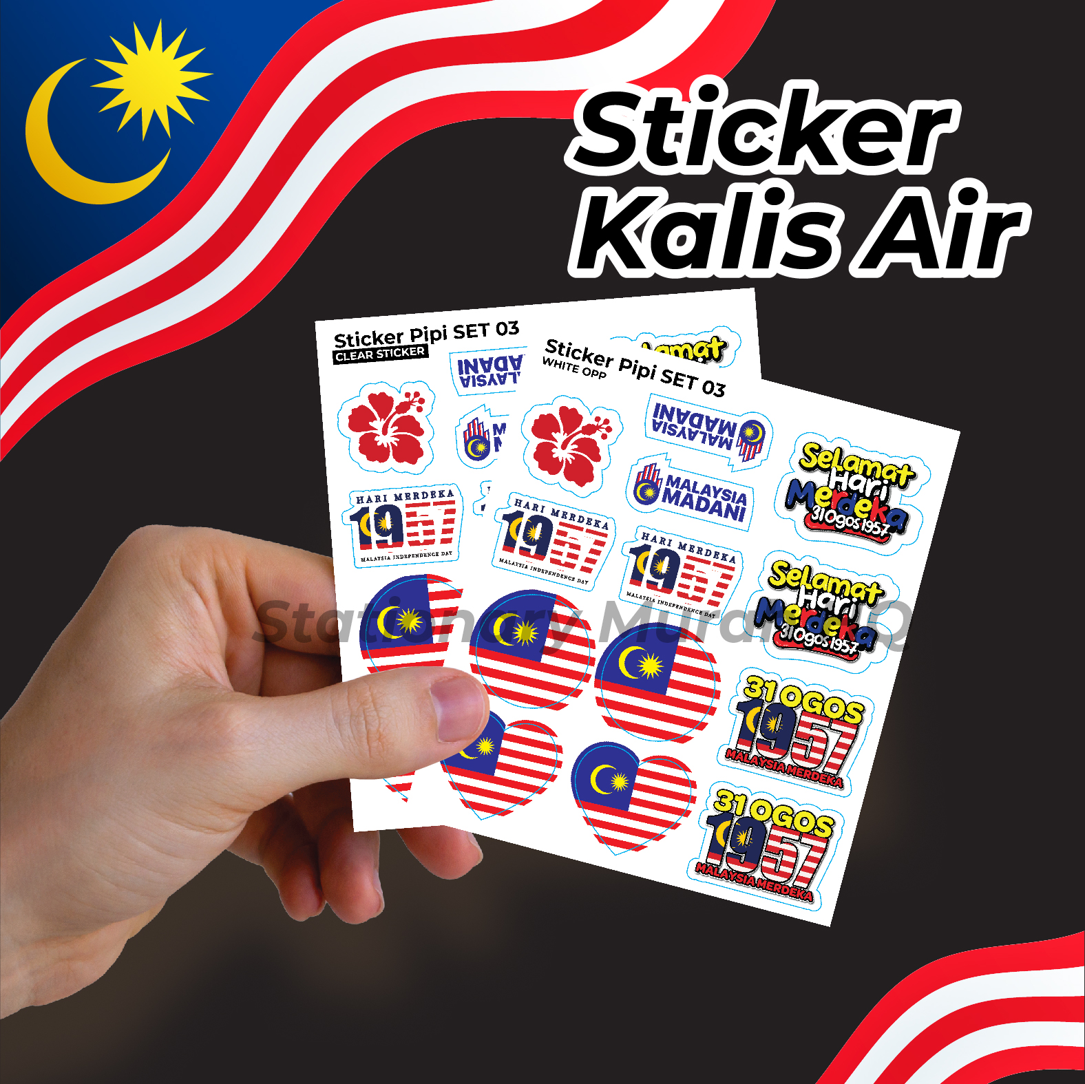 [ BELI 10 FREE 2 ] STICKER PIPI BENDERA MALAYSIA MURAH / HARGA BORONG ...
