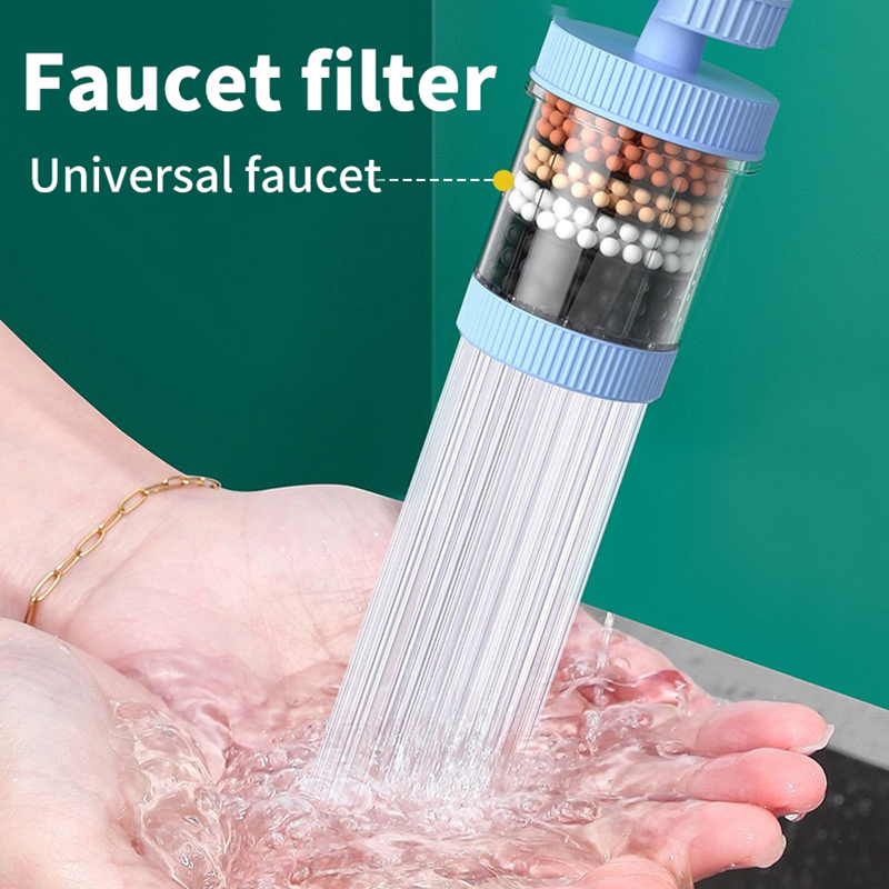 6-layers Water Filter Tap Purifier 360° Rotation Universal Faucet ...