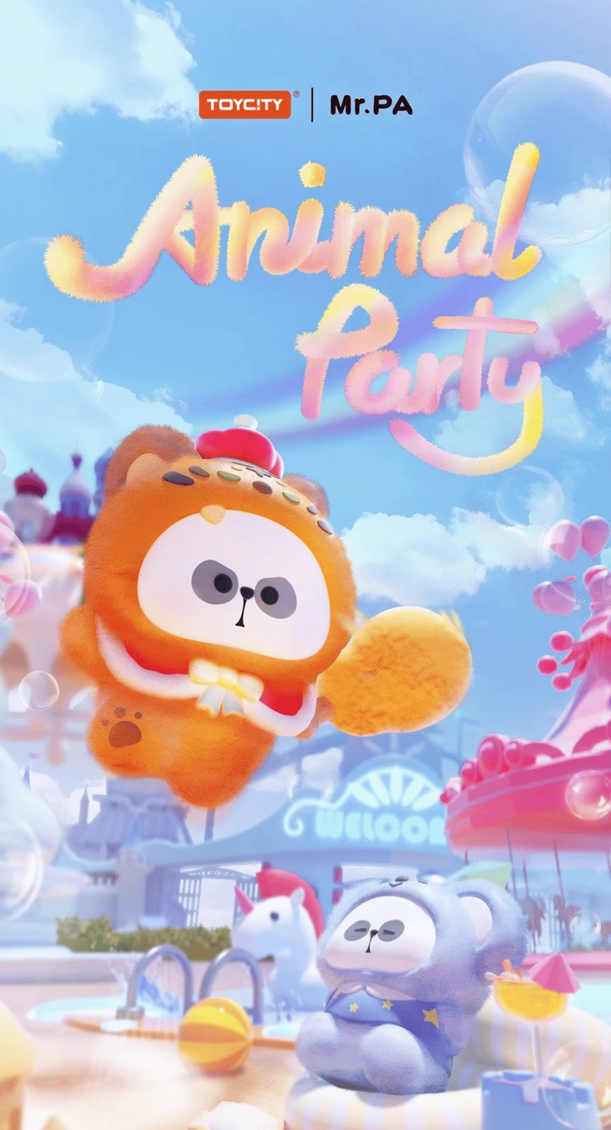 Original TOYCITY Mr.PA 400% Animal Party Series Blind Box 正版MR PA耙老师动物 ...