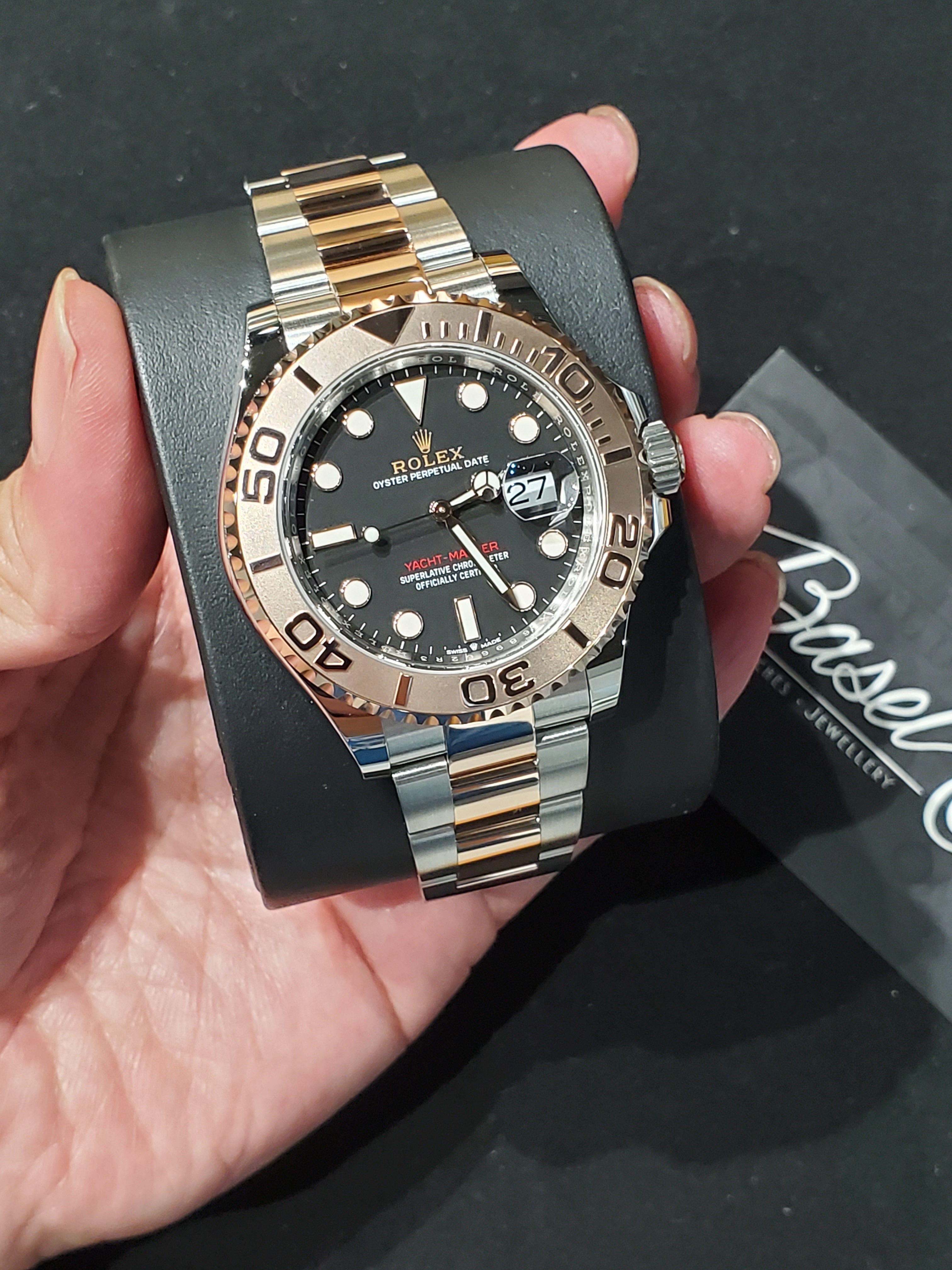 Yacht master Colors Tution Black Night glow With date Automatic For men ...