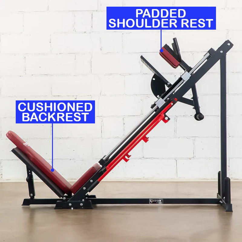 45° Leg Press Hack Squat Calf Raise Machine Plate Loaded Hamstrings ...