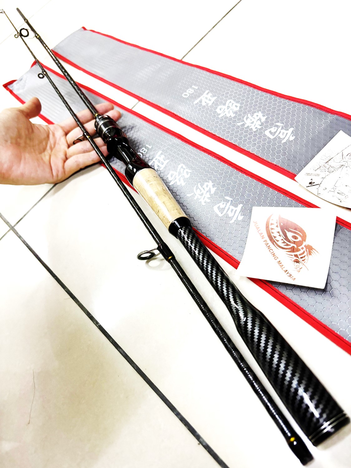 SKYGITZ MALAYSIA DRAGON GRANDMASTER CARBON FIBER ZODIAS HANDLE Spinning ...