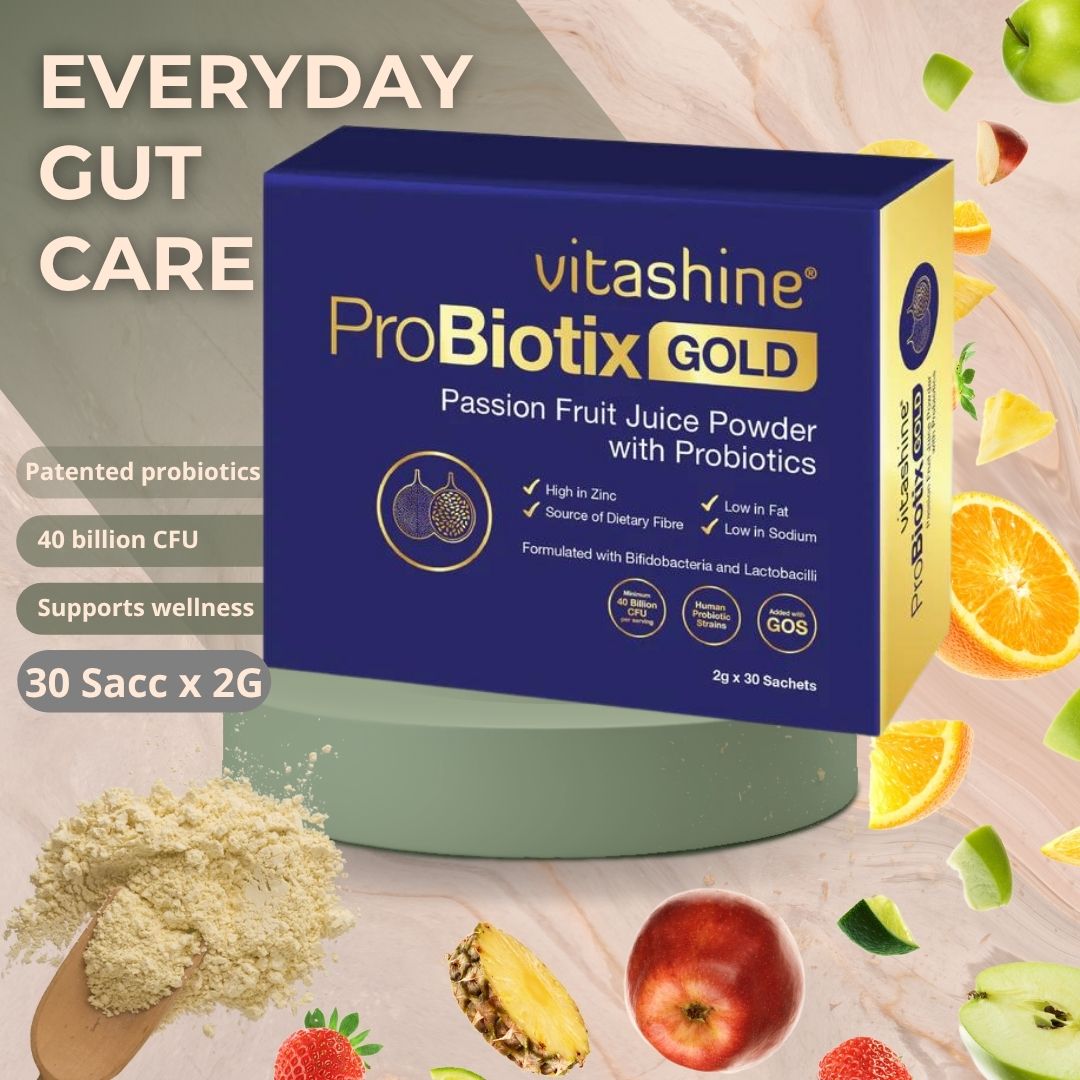 Vitashine® ProBiotix Gold Probiotics to Healthy Gut, Clear Skin Exp: 01 ...