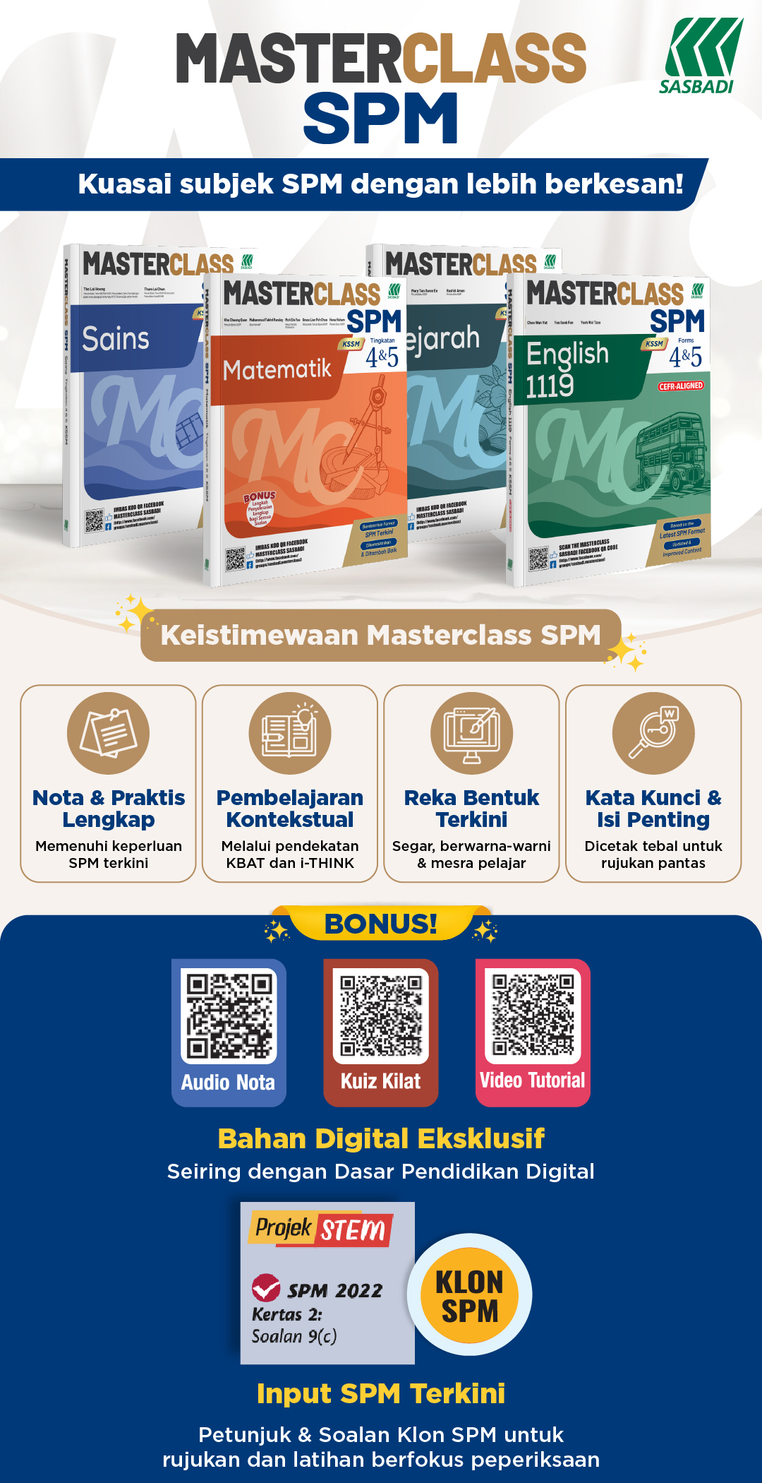 [SASBADI] MASTERCLASS SPM (EDISI 2025) | Shopee Malaysia