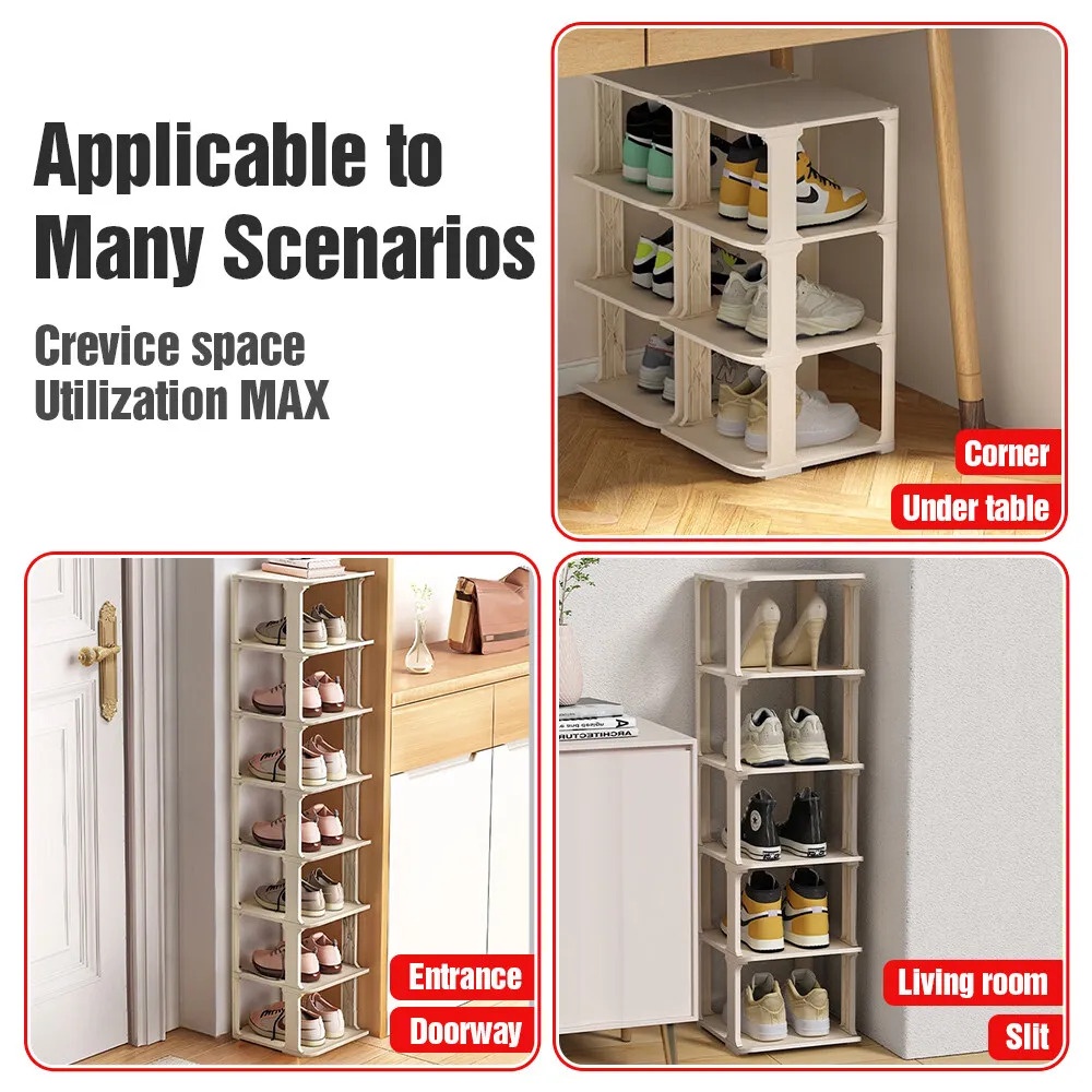 Foldable Multi-Layer Shoe Rack – Space-Saving Shoes Organizer Cabinet ...