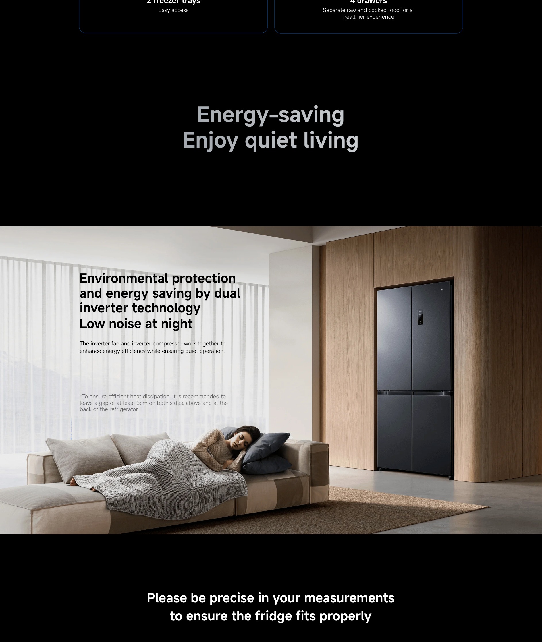 Mijia Refrigerator Cross Door 510L (Gross Capacity 587L) | Dual ...