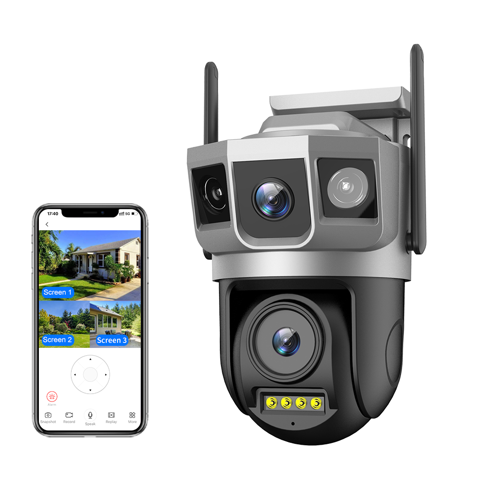 V380 Pro SC23 Wireless Three Screen Outdoor Waterproof Wifi 360 Cctv ...