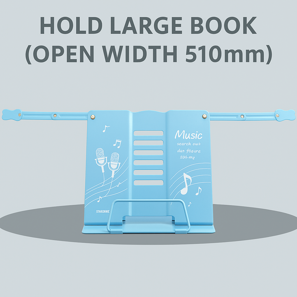 [HY] Adjustable Metal Reading Book Holder Book Stand Book Support ...