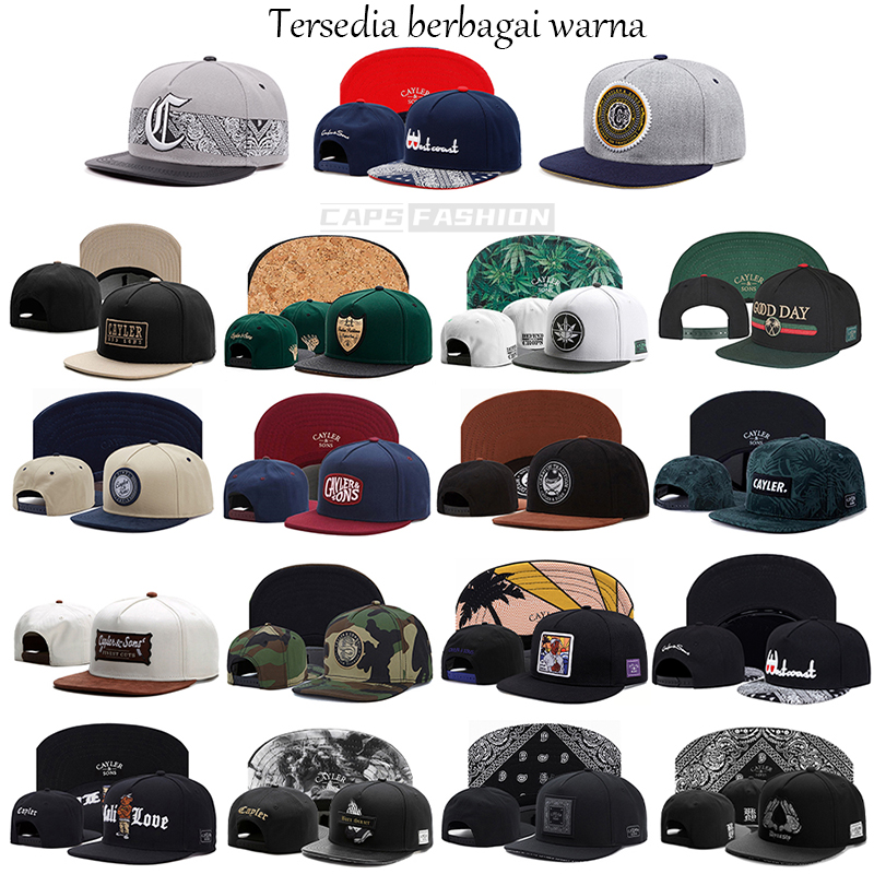 Topi cayler dan sons topi Snapback hip hop bordir merek tide untuk pria ...