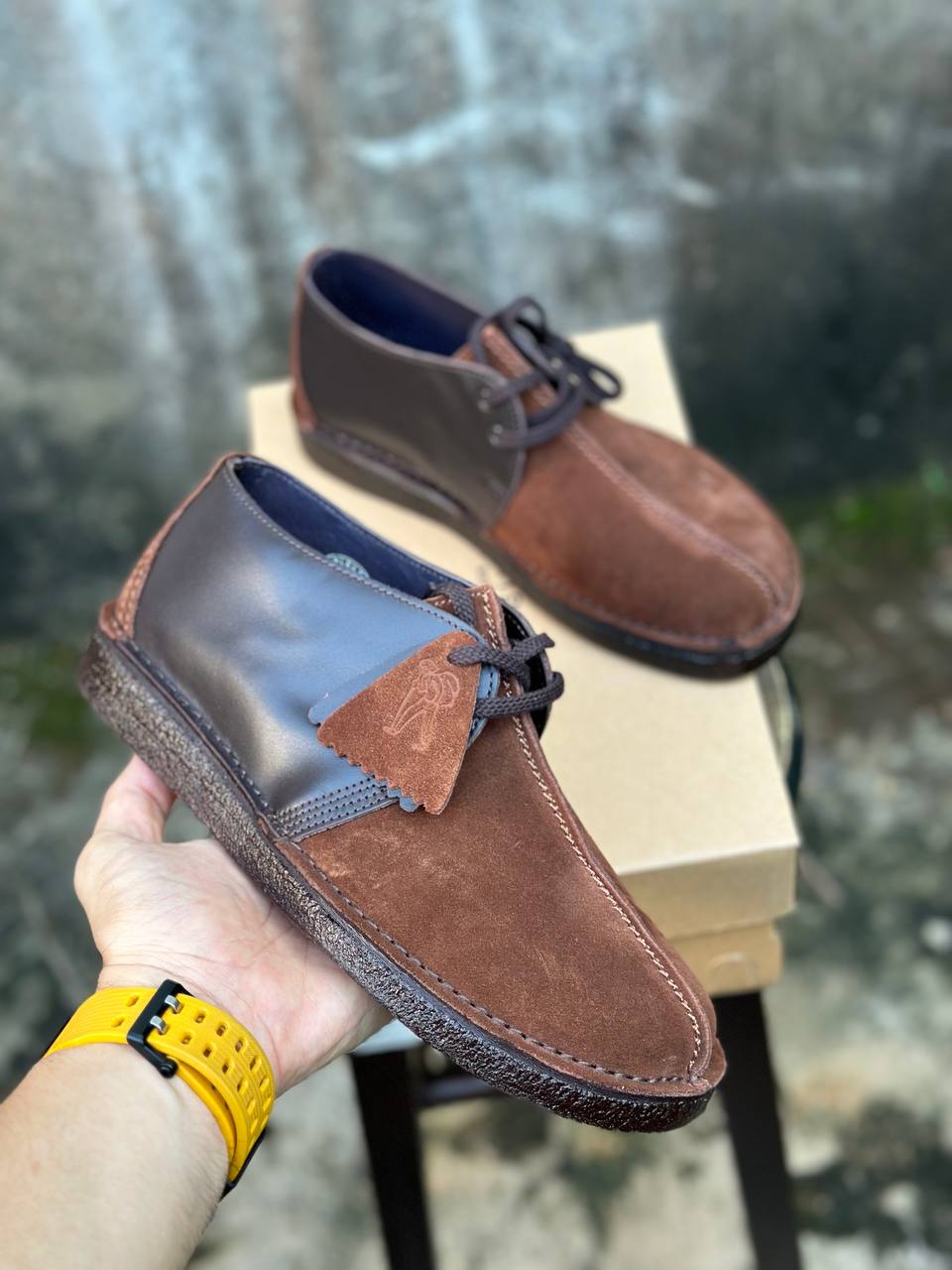 [READY STOCK] CLARKS DESERT TREK Genuine Leather Smart Casual S1690001 ...