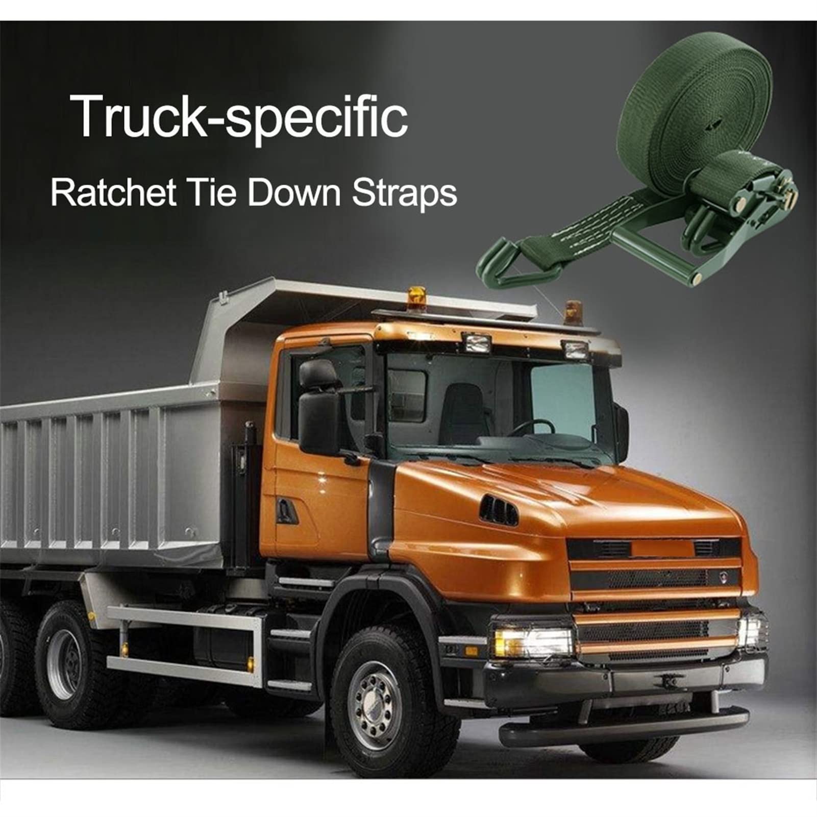 10M Truck Binding Belt Heavy Duty Adjustable Vehicle Ratchet Tie Down ...