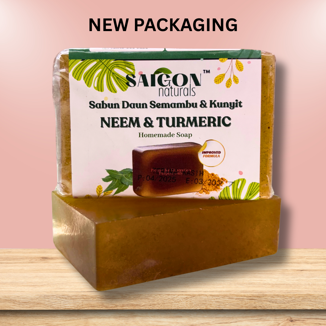 Saigon Naturals Neem Soap Neem and Turmeric Sabun Daun Semambu dan ...