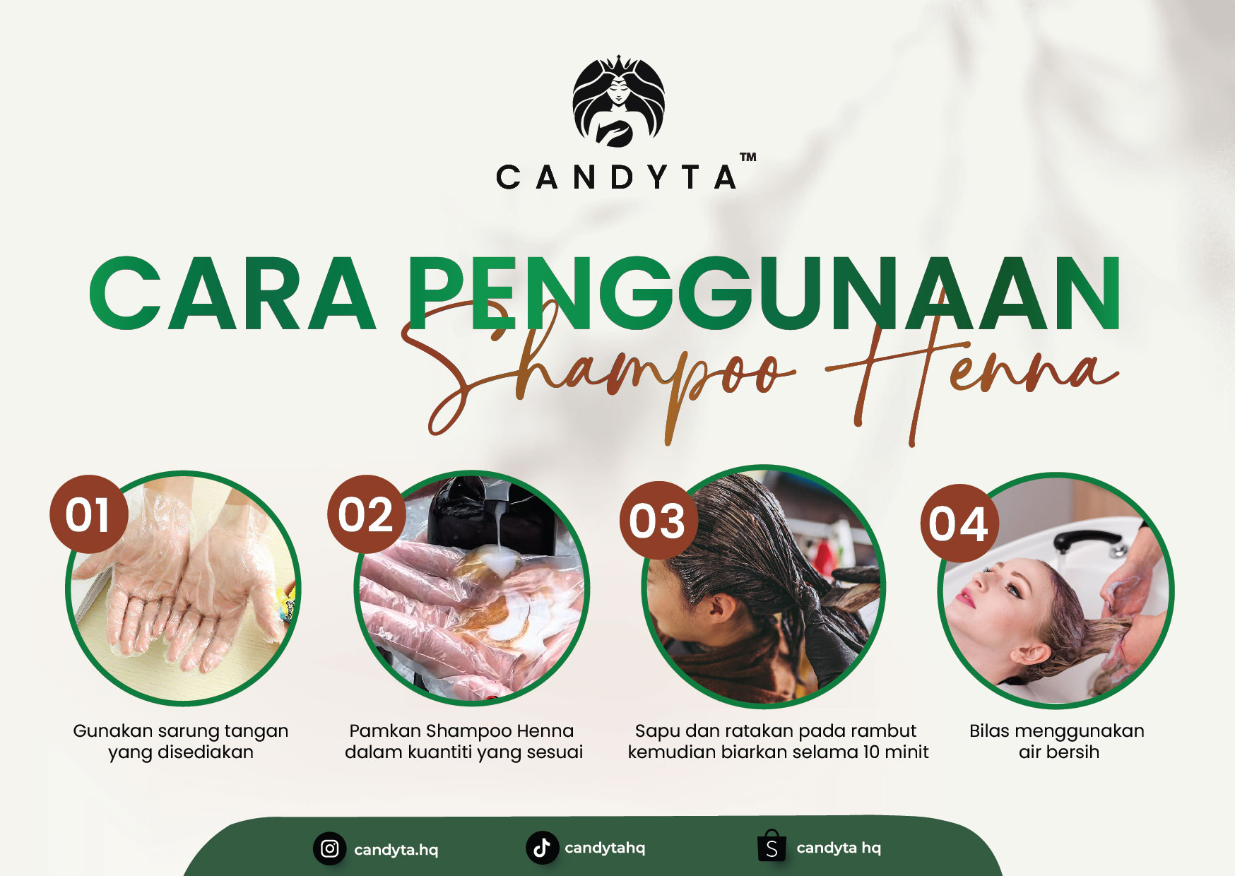 [DIRECT DARI HQ] CANDYTA SHAMPOO HENNA ANTI UBAN 300ML | KESAN SEAWAL ...