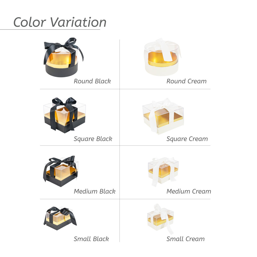 Acrylic Gift Box with Ribbon Kotak Hadiah Eksklusif Round, Square ...