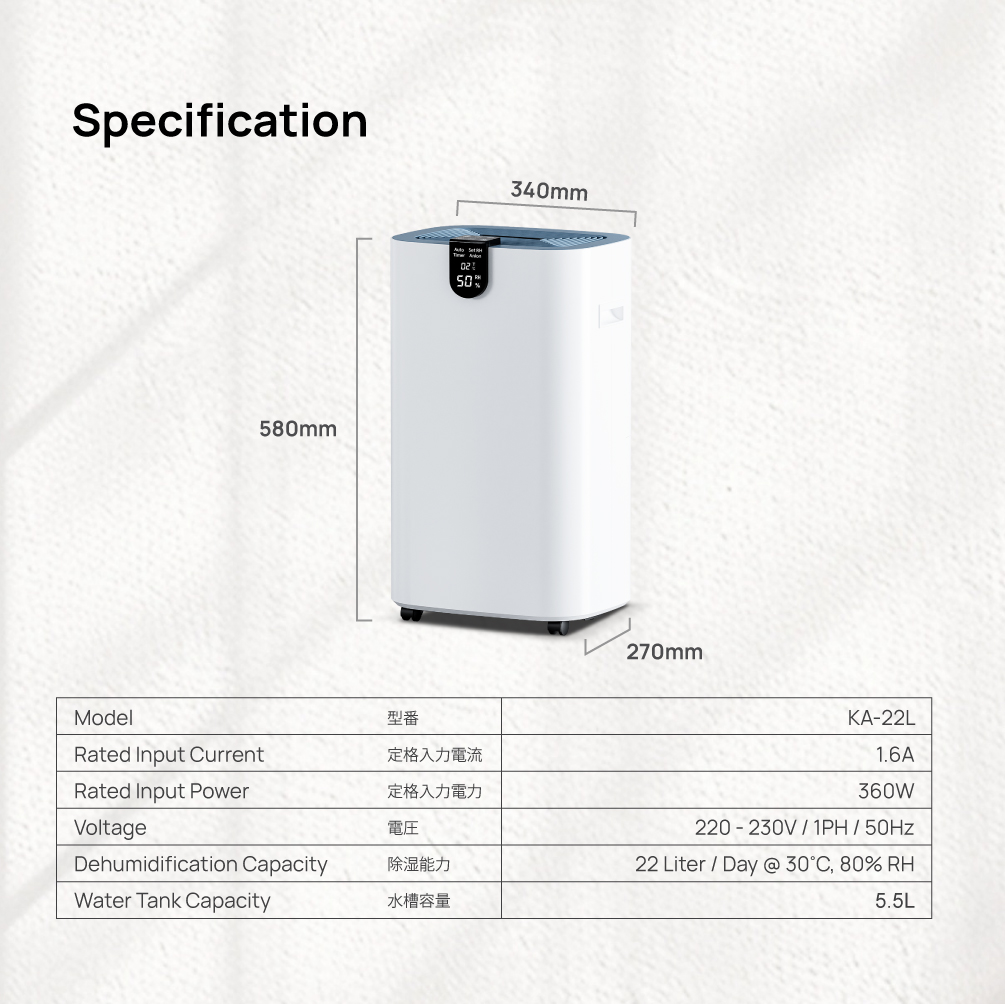 Kanso Air Portable Dehumidifier | Shopee Malaysia