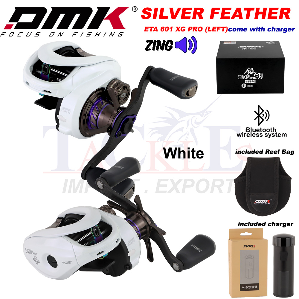 DMK Silver Feather Mesin Baitcasting Dengan Charger | Bunyi ZING ...