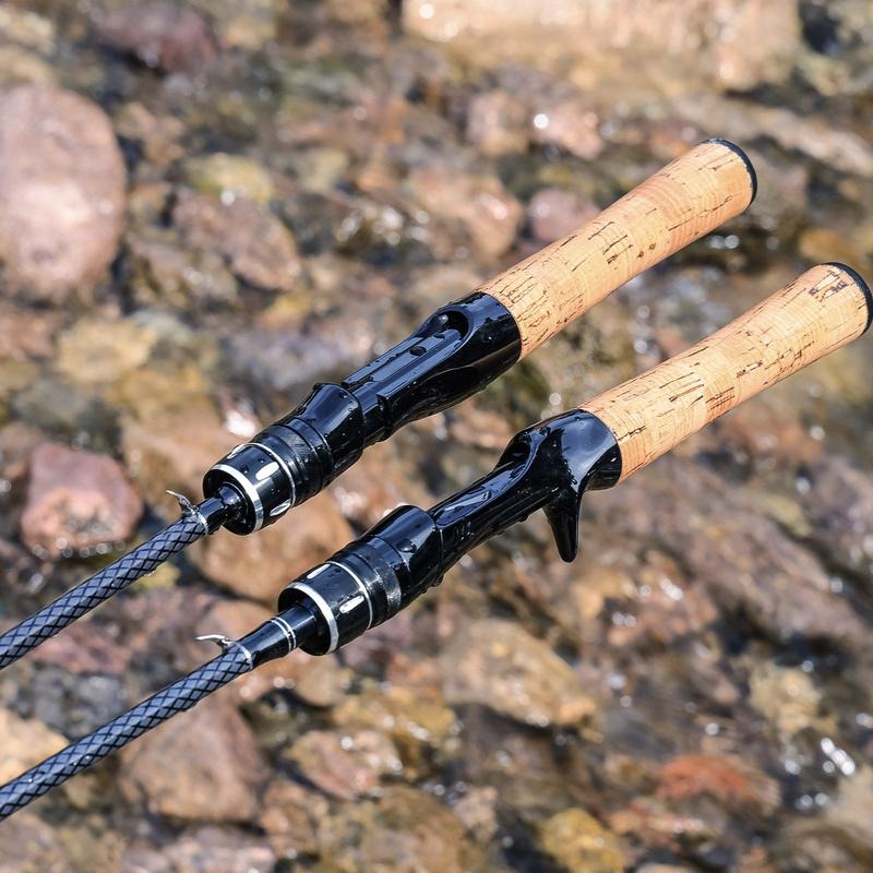 UL Fishing Rods 2-8LB 2-Section Solid Carbon Rod Tips Casting Rod ...