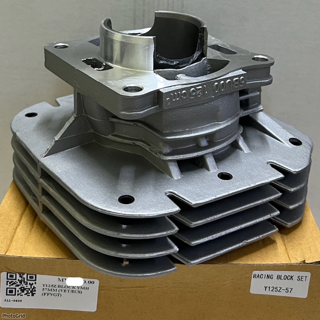 Y125 BLOCK RACING 57MM THAI RACING QUALITY AA Y125Z Y125ZR TAIKOM SCK ESPADA SHARK IKK YWL Red ...