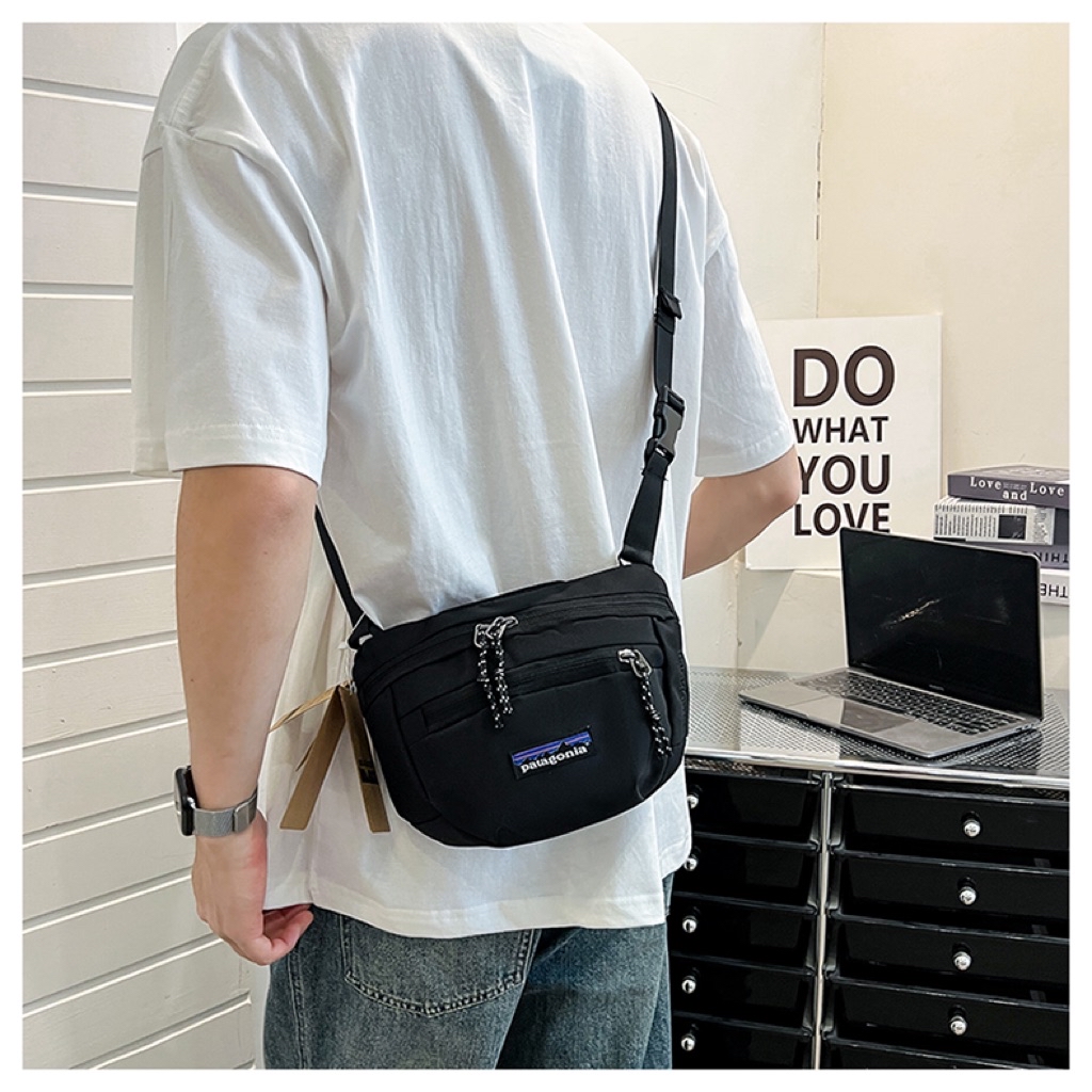 Pata Waist Bag Large Capacity Multi-Pocket Men's Chest Bag Messenger ...